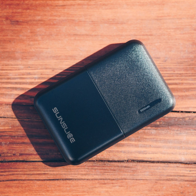 Power Bank 5000 mAh for iPhone, Samsung, Xiaomi - Gravity 5 | Sunslice